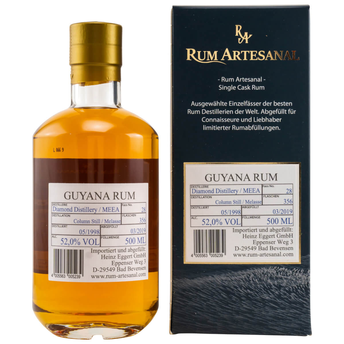 Guyana Rum Artesanal 20 Jahre 1998/2019 | BOTTILLERY